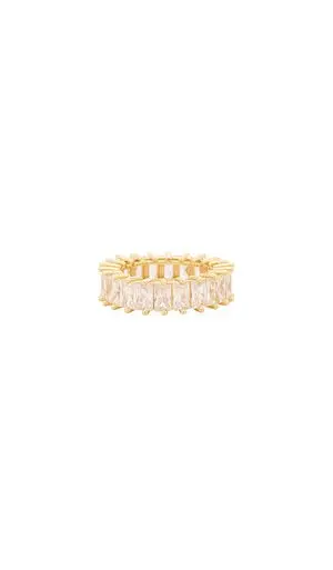 THE M JEWELERS NY The Emerald Cut Pave Ring