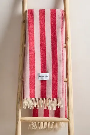MAISON DEUX Candy Wrap Blanket - Pink/cherry