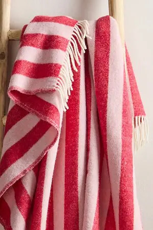 MAISON DEUX Candy Wrap Blanket - Pink/cherry
