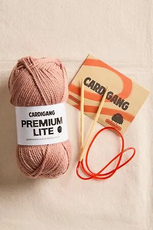 CARDIGANG Ruby Neck Scarf Knit Kit Chocomousse