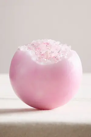 HOUSE OF SHOKUNIN Geode Crystal Sphere Candle - Pink