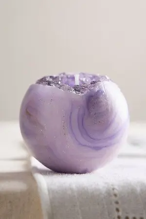 HOUSE OF SHOKUNIN Geode Crystal Sphere Candle - Purple
