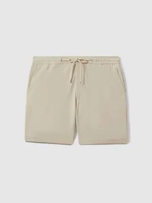REISS Newmark Textured Drawstring Shorts