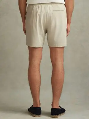 REISS Newmark Textured Drawstring Shorts
