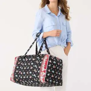 VERA BRADLEY Disney 101 Dalmatians Large Original Duffel - Black