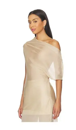 EAVES Asymmetrical Top - Beige