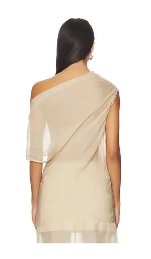 EAVES Asymmetrical Top - Beige
