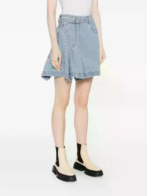 Sacai Belted Denim Skirt