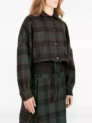 SOCIETE ANONYME Checked Wool Jacket