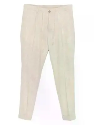 GRAN SASSO Drawstring Cuffed Trousers - Neutrals