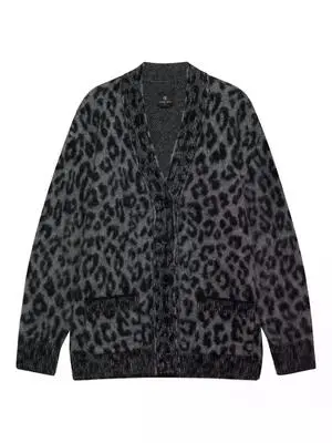 ANINE BING Leopard-pattern Button-up Cardigan
