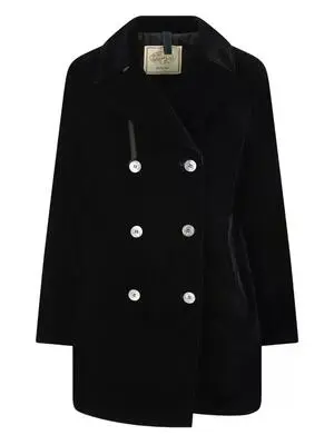CAMPLIN Double-breasted Velvet Coat