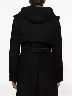 K'ANG Hooded Double-breasted Coat