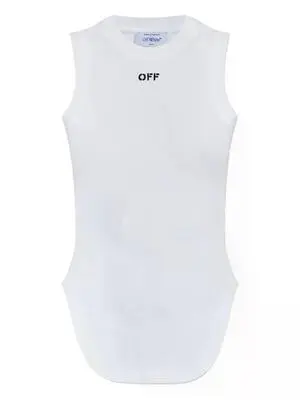 Off-White Cotton Tank Top