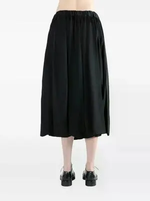 Comme Des Garçons Pleated Wool Skirt