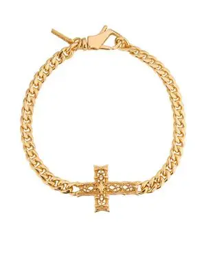 Emanuele Bicocchi Notre-dame Cross Detail Bracelet - Gold
