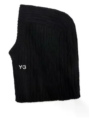Y3 Logo-detail Balaclava - Black
