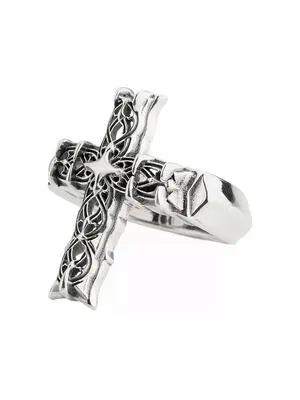 Emanuele Bicocchi Notre-dame Cross Ring - Silver