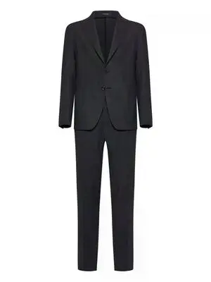 Tagliatore Peak-lapels Patch-pockets Suit - Grey
