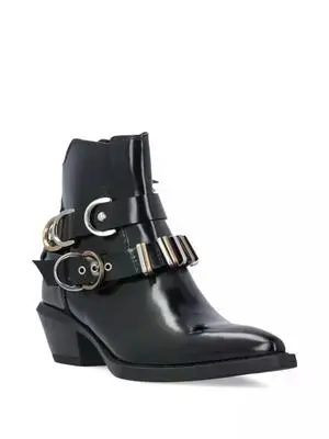 Pinko 50mm Buckle Strap Boots
