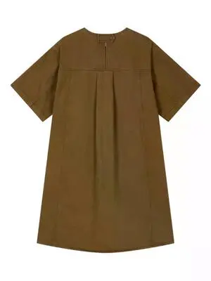 STUDIO TOMBOY Twill Tunic Dress - Brown