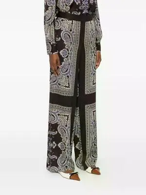 Liu Jo Paisley-print Wide-leg Trousers