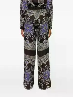 Liu Jo Paisley-print Wide-leg Trousers