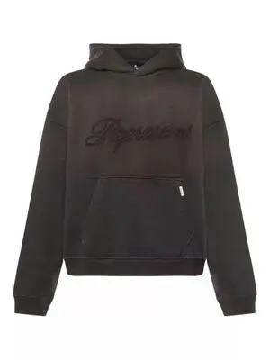 REPRESENT Logo-embroidered Hoodie - Brown