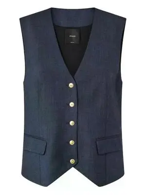 Pinko Button Detailed Vests For Women