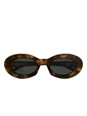 Saint Laurent Round-frame Sunglasses - Brown