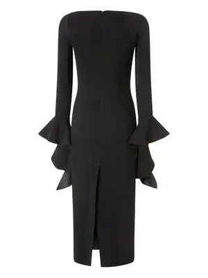 Pinko Formina Square-neck Midi Dress