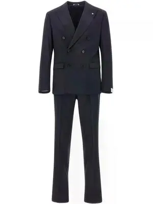 MANUEL RITZ Double-breasted Peak-lapels Suit