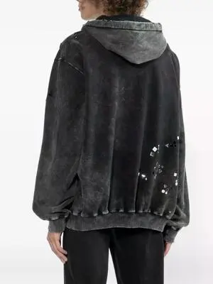 Mihara Yasuhiro Stud-embellished Hoodie - Black