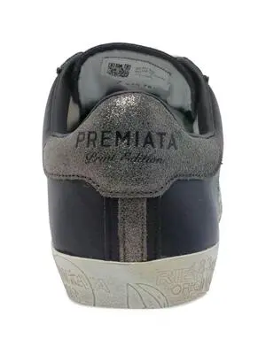 Premiata Logo-detail Round-toe Sneakers