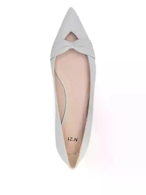 N°21 Bow-detail Pointed-toe Ballet Flats