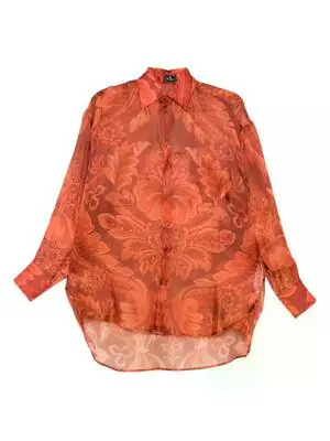 Etro Floral-print Shirt - Red