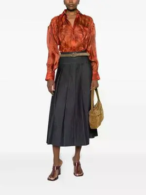 Etro Floral-print Shirt - Red