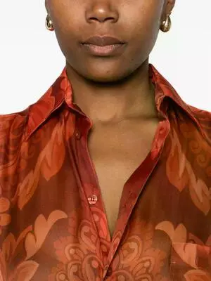 Etro Floral-print Shirt - Red