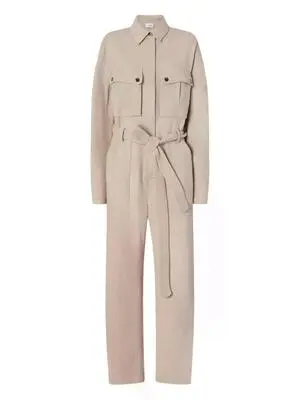 Andamane Cargo Belted Jumpsuit - Neutrals