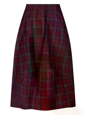 STUDIO TOMBOY Checked Midi Skirt