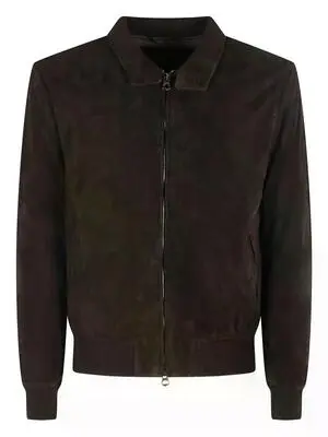 STEWART Zip-up Jacket - Brown
