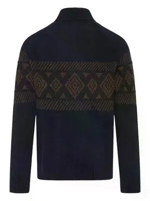 BARBA NAPOLI Patterned Turtleneck Sweater