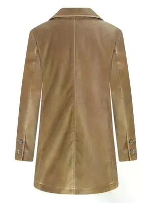 CAMPLIN Double-breasted Velvet Coat