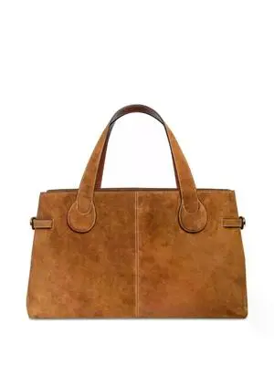 Staud Piper Suede Tote Bag - Brown