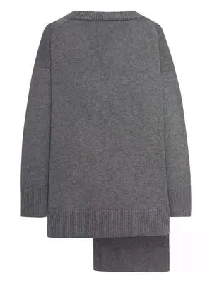 NICCOLO PASQUALETTI Asymmetric Cashmere Cardigan