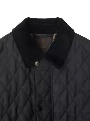 Burberry Quilted Corduroy-collar Jacket - Black