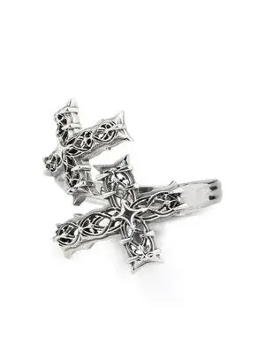 Emanuele Bicocchi Sterling Notre Dame Contrari Ring - Silver