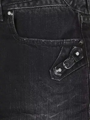 Balenciaga Frayed Denim Skirt