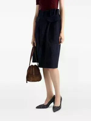 Prada Wool Midi Skirt
