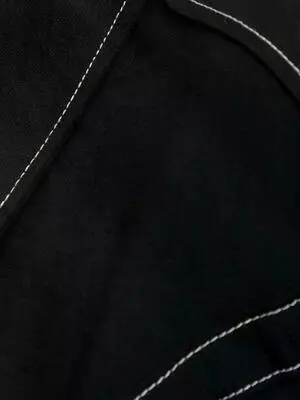 Dkny Contrast-stitch Cropped Jacket